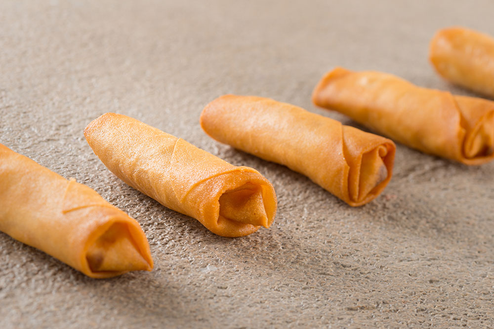 Banana spring rolls